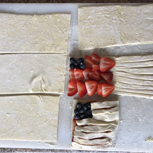 Patriotic Puff Pastry Flags Recipe - Jolly Tomato