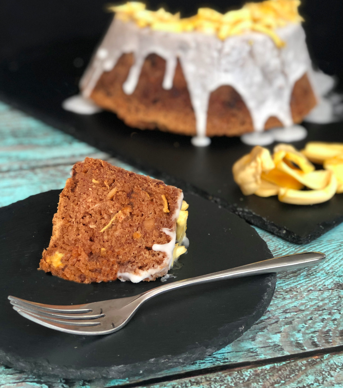 Tropical Jackfruit Cake with Coconut Glaze - Jolly Tomato