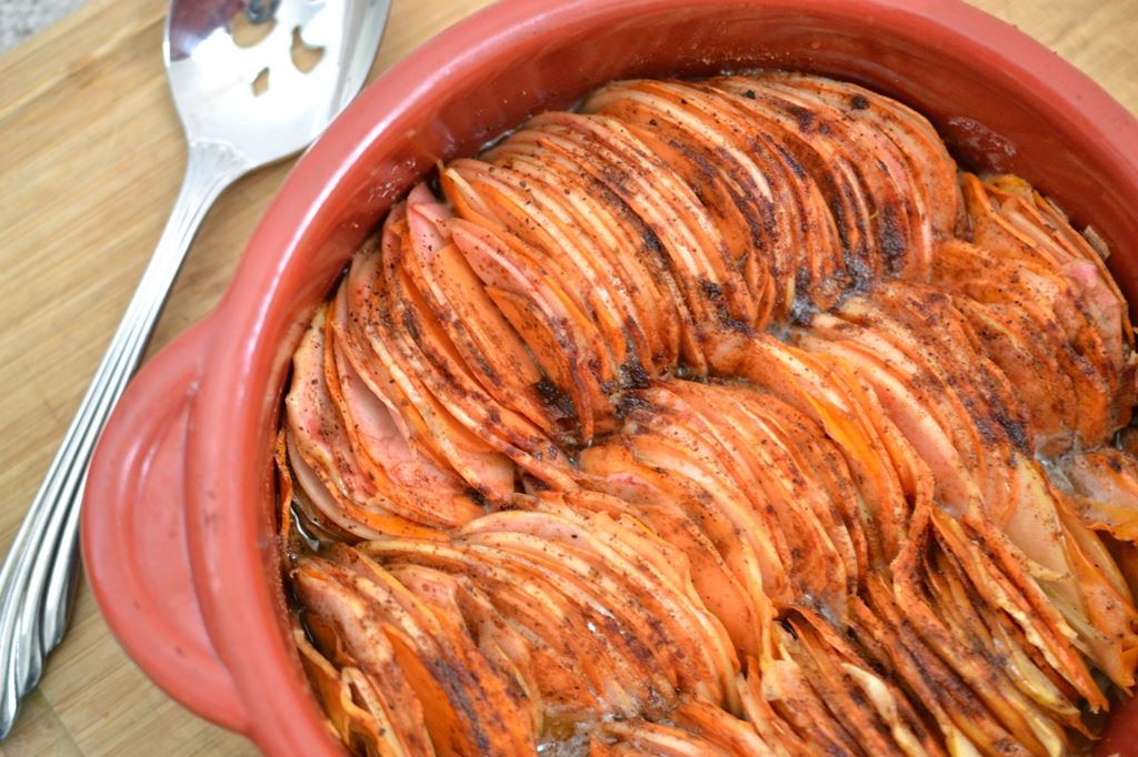 Sweet Potato Tian with Heirloom Apples - Jolly Tomato