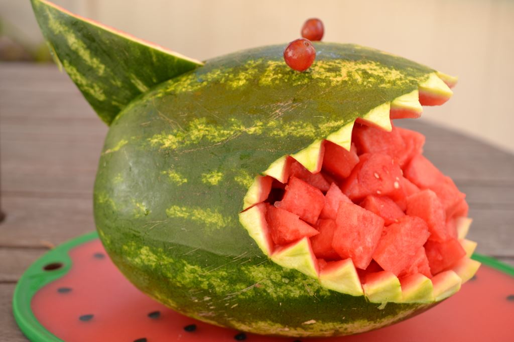 Summer Watermelon Carving - Jolly Tomato